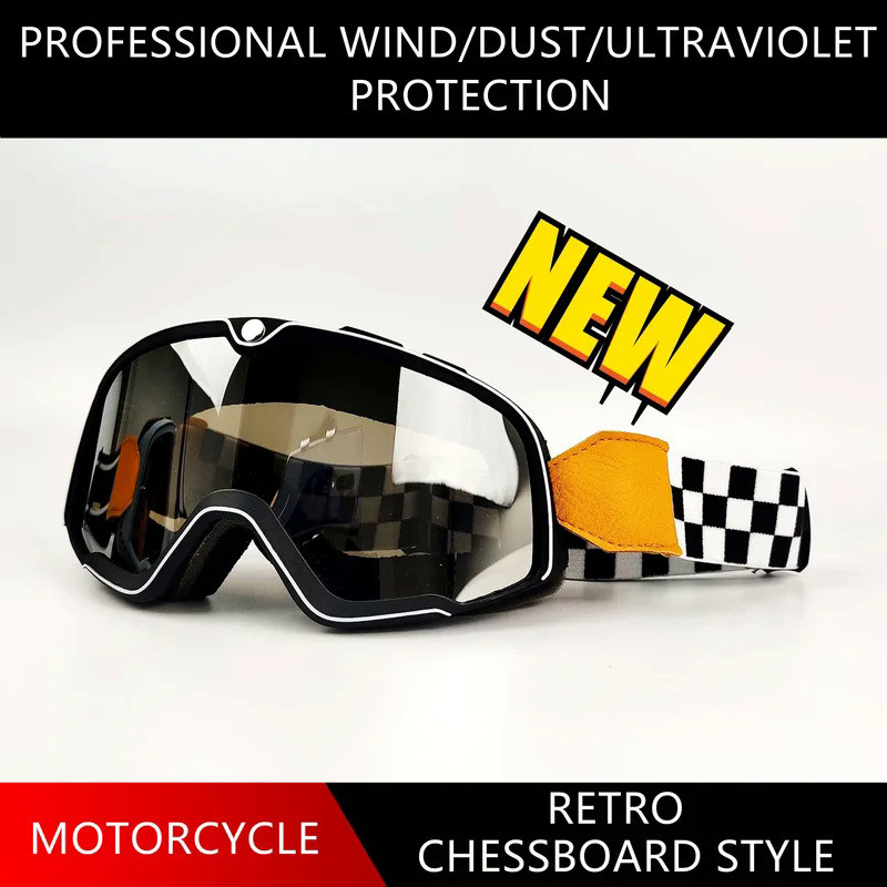 NAFEIB Motorcycle Goggles Ski Glasses Motocross Sunglasses Vintage ...