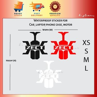 Kamen Rider Kabuto Zect โลโก้สติกเกอร์สะท้อนแสงมอเตอร์ stiker กันน้ํา caya รถแล็ปท็อปหมวกกันน็อค ...