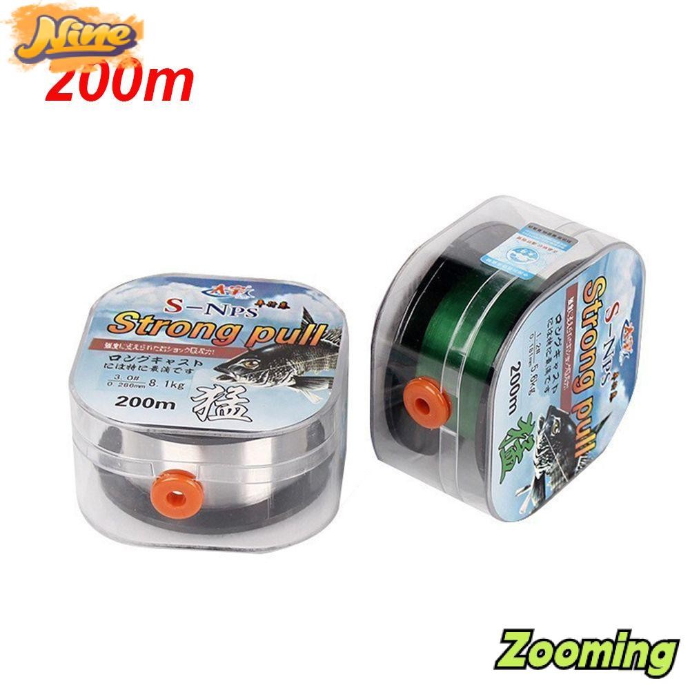 Zooming 200M Fluoro Carbon Strong เชือกสาย Monofilament ไนลอน ...