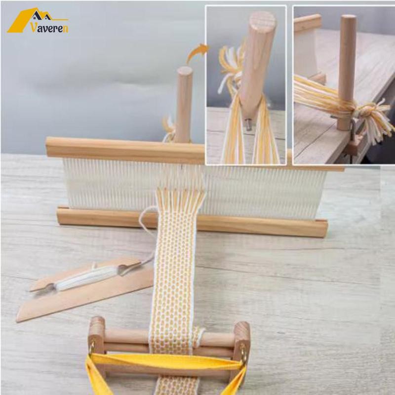 [Vaveren] ทอผ้า Loom ชุดสานบอร์ด DIY อุปกรณ์ทอผ้าสายคล้องกล้องสําหรับสร้อยข้อมือ Warping หมุดและ ...