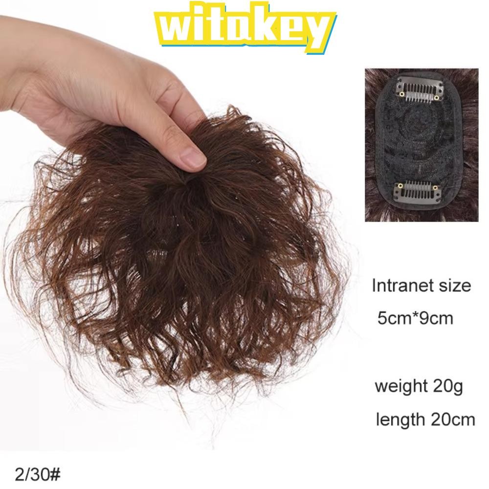 Witakey วิกผม, ลิ้นสั้นที่มองไม่เห็นทดแทน, แฮร์พีชบล็อคสังเคราะห์ | Shopee Thailand