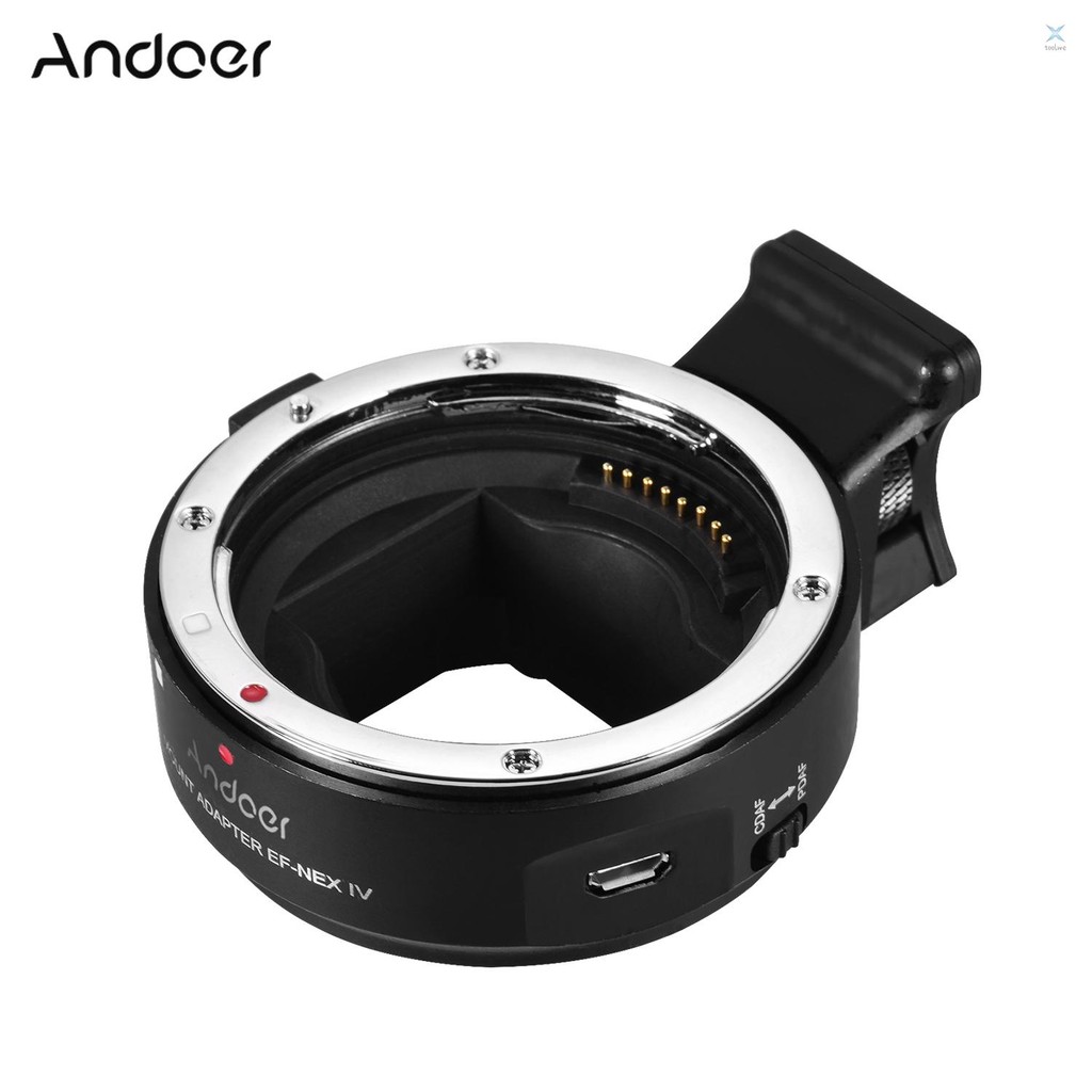 Andoer EF-NEX IV เลนส์อะแดปเตอร์แหวนความเร็วสูง Digital Auto Focus ใช้งานร่วมกับ Canon EF/EF-S ...