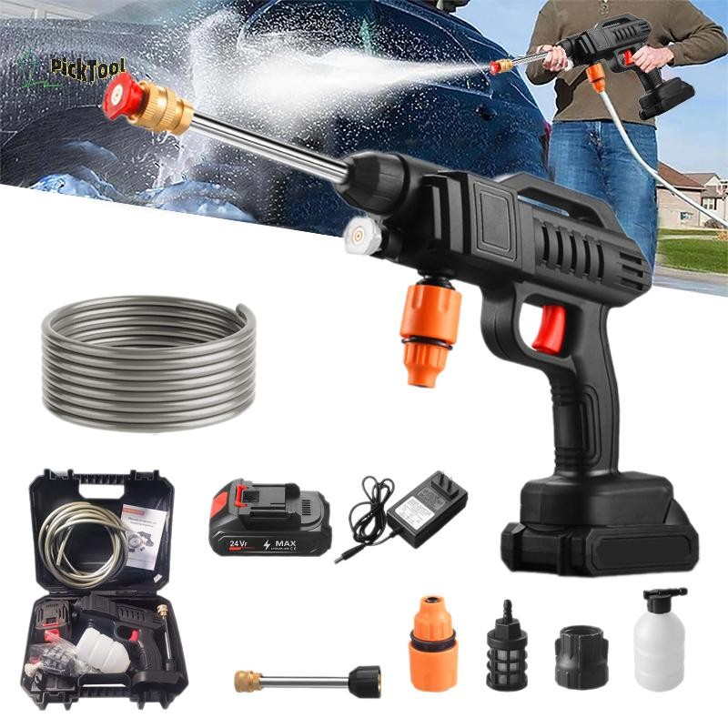 (ขายร้อน) Power Blaster Plus เครื่องฉีดน้ําแรงดันสูงไร้สายแบบพกพาปืนฉีดน้ําแรงดันสูงไฟฟ้าใหม่ ...