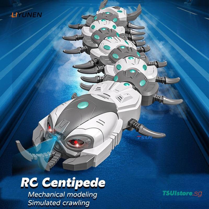 Rc Centipede สเปรย์ Mist Mechanical สัตว์ของเล่นรีโมทคอนโทรลหุ่นยนต์ ...