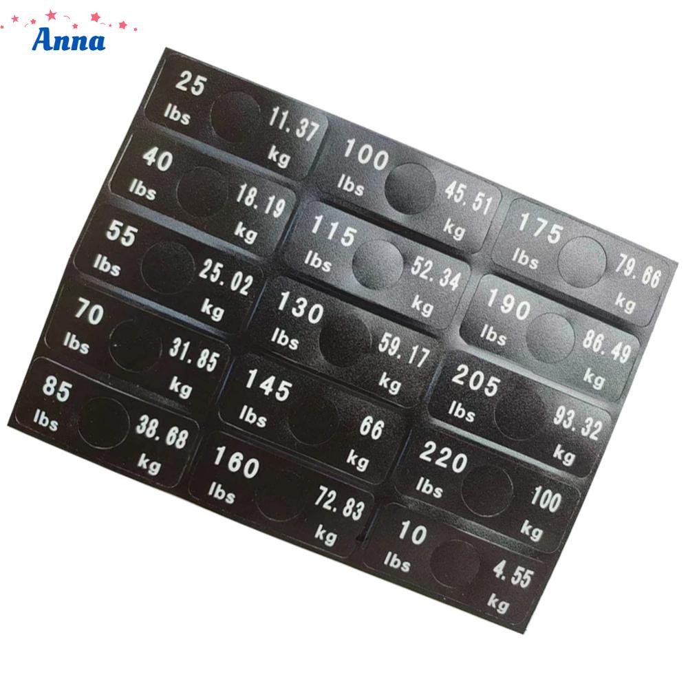 【Anna】Gym Fitness Equipment Number Stickers Weight Stack Labels Weight ...