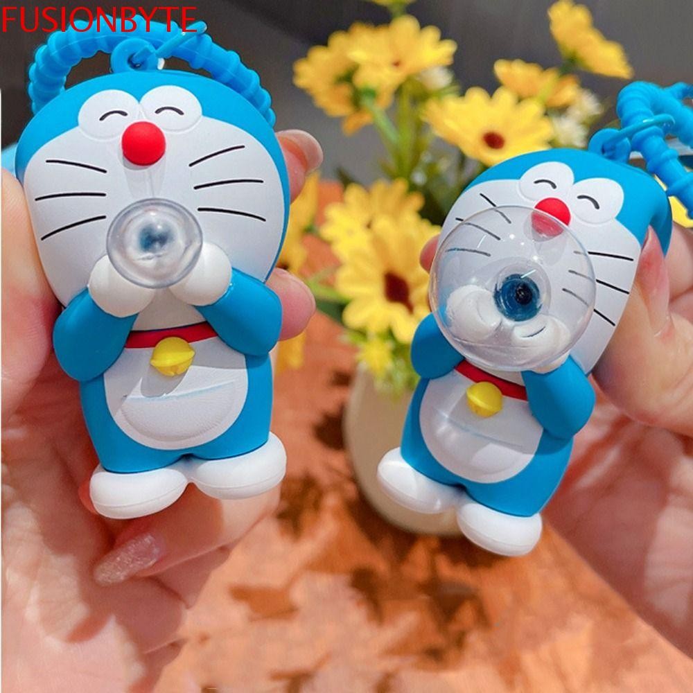 Fusionbyte พวงกุญแจฟองโดราเอมอน, ตัวการ์ตูน Kawaii Doraemon จี้ซิลิโคน, ของขวัญวันเกิดอะนิเมะ ...