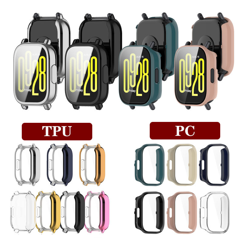 สําหรับ Redmi Watch 5 Active / 5 Lite กรณีกระจกนิรภัยป้องกันหน้าจอชุบฝา ...
