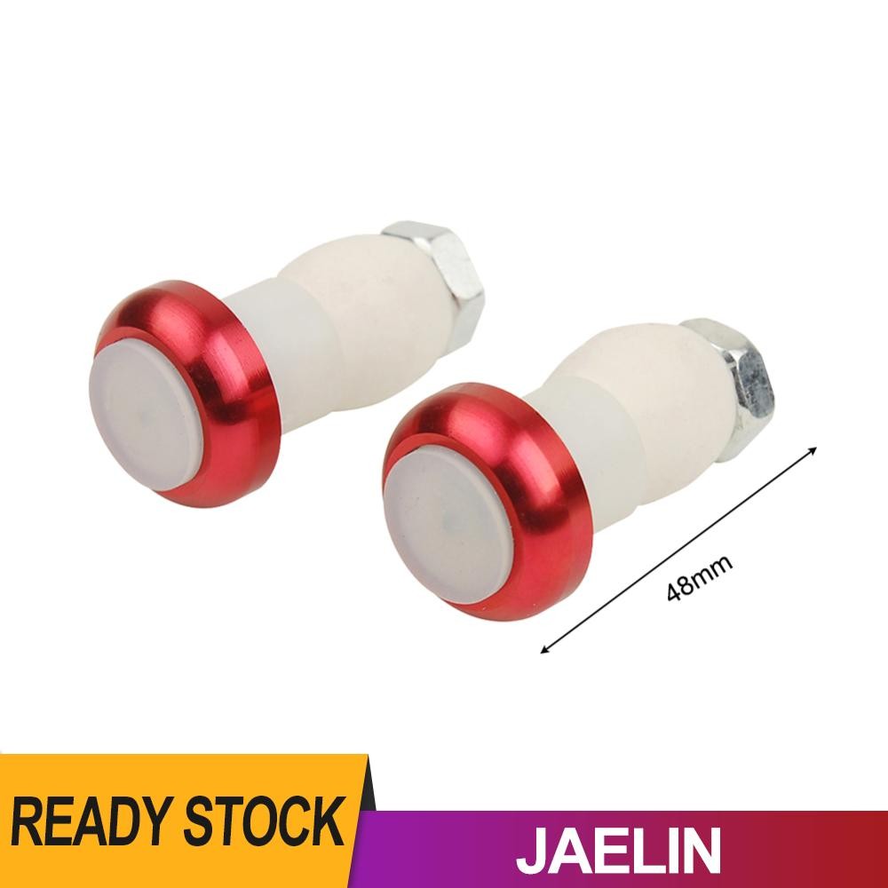 1 คู่ไฟแฮนด์จักรยาน LED Bar End Plugs ไฟเตือนความปลอดภัย [Jaelin.th ...