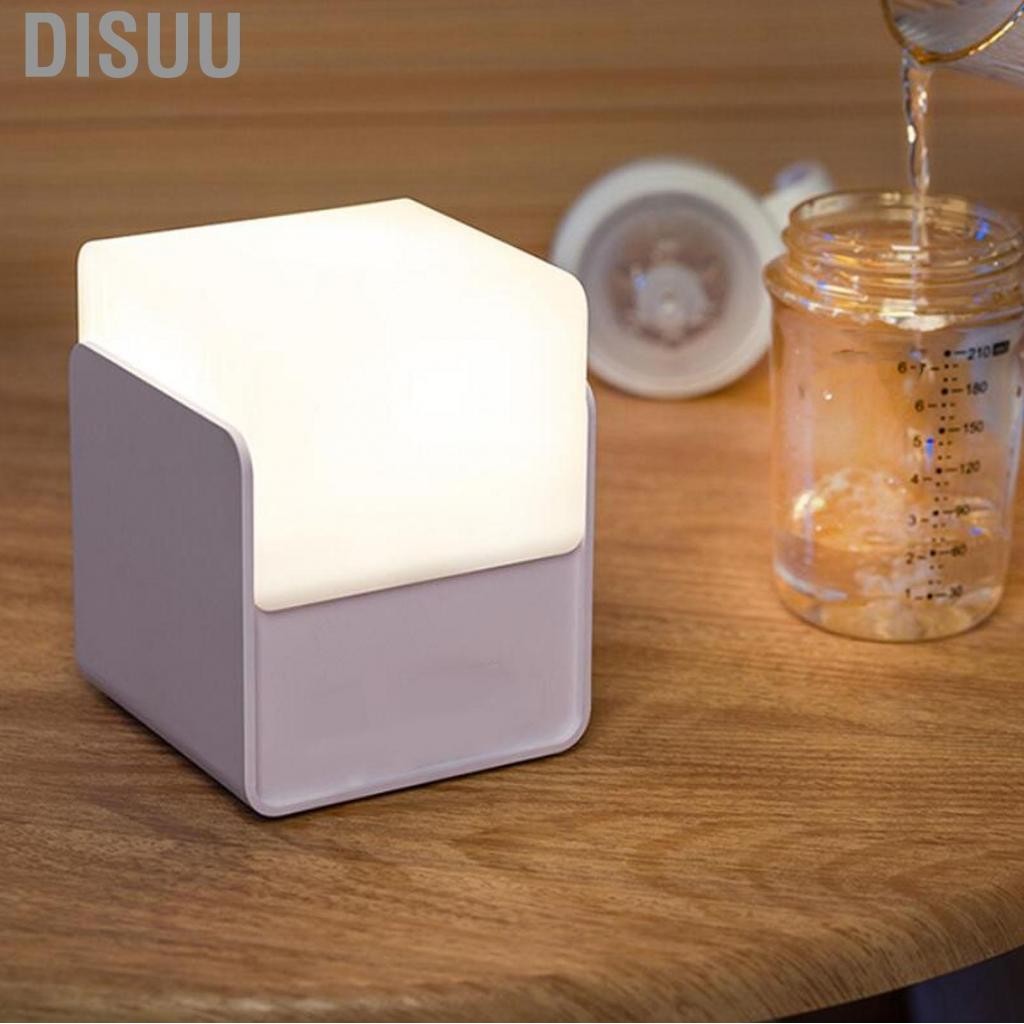 Disuu LED Cube Night Light 3 อุณหภูมิสี Stepless Dimmable USB ชาร์จโคม ...