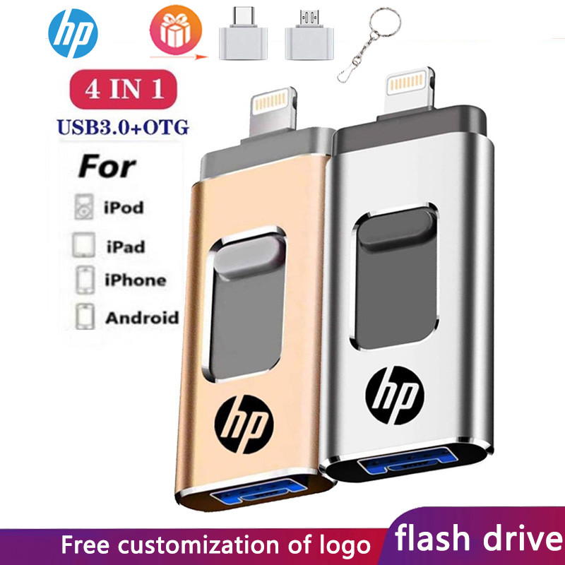 Hp 4 in 1 Flash Memory Driver 1TB 512GB 128GB 256GB 64GB USB3.0 Memory ...