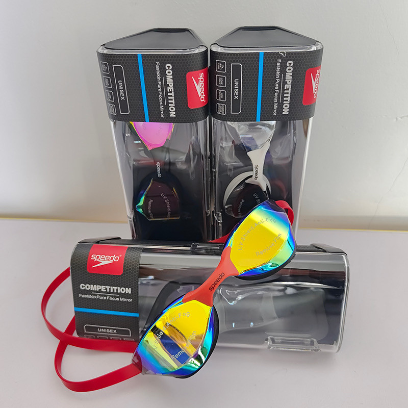 แว่นตาว่ายน้ํา Speedo Racing ผู้ใหญ่เคลือบ Electroplating Professional ...