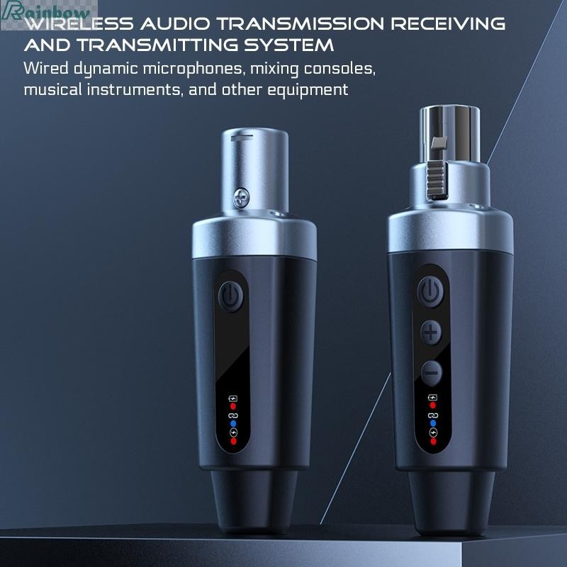 XLR Wireless For Microphone Setup 2 4G Transmitter and Receiver for ...