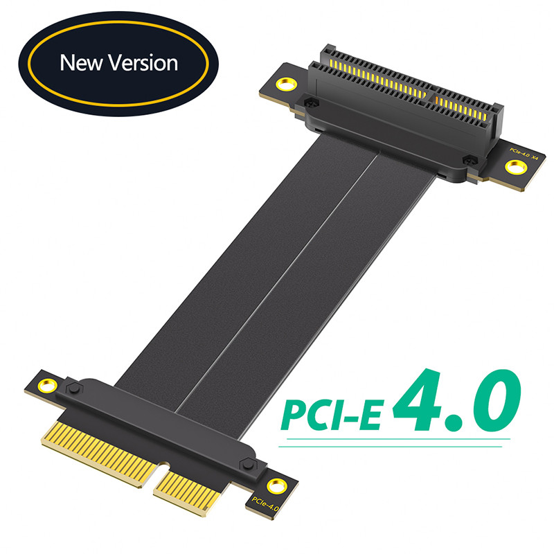 PCIe 4.0 X4 Riser เคเบิ้ล PCI Express GEN4 4X เพื่อ4X ส่วนต่อขยายสาย ...
