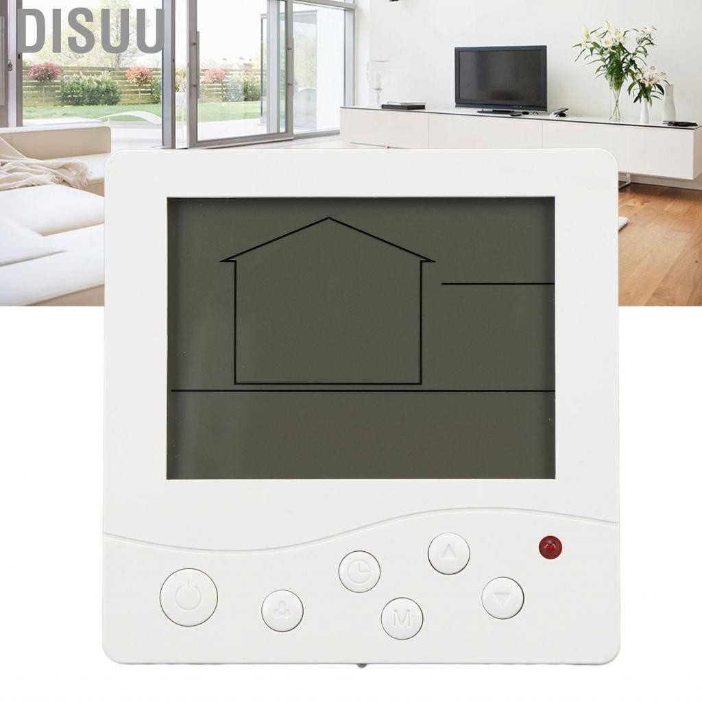 Disuu แผงควบคุมแอร์เทอร์โมสตัทหน้าจอ LCD 220V อเนกประสงค์สำหรับที่อยู่ ...