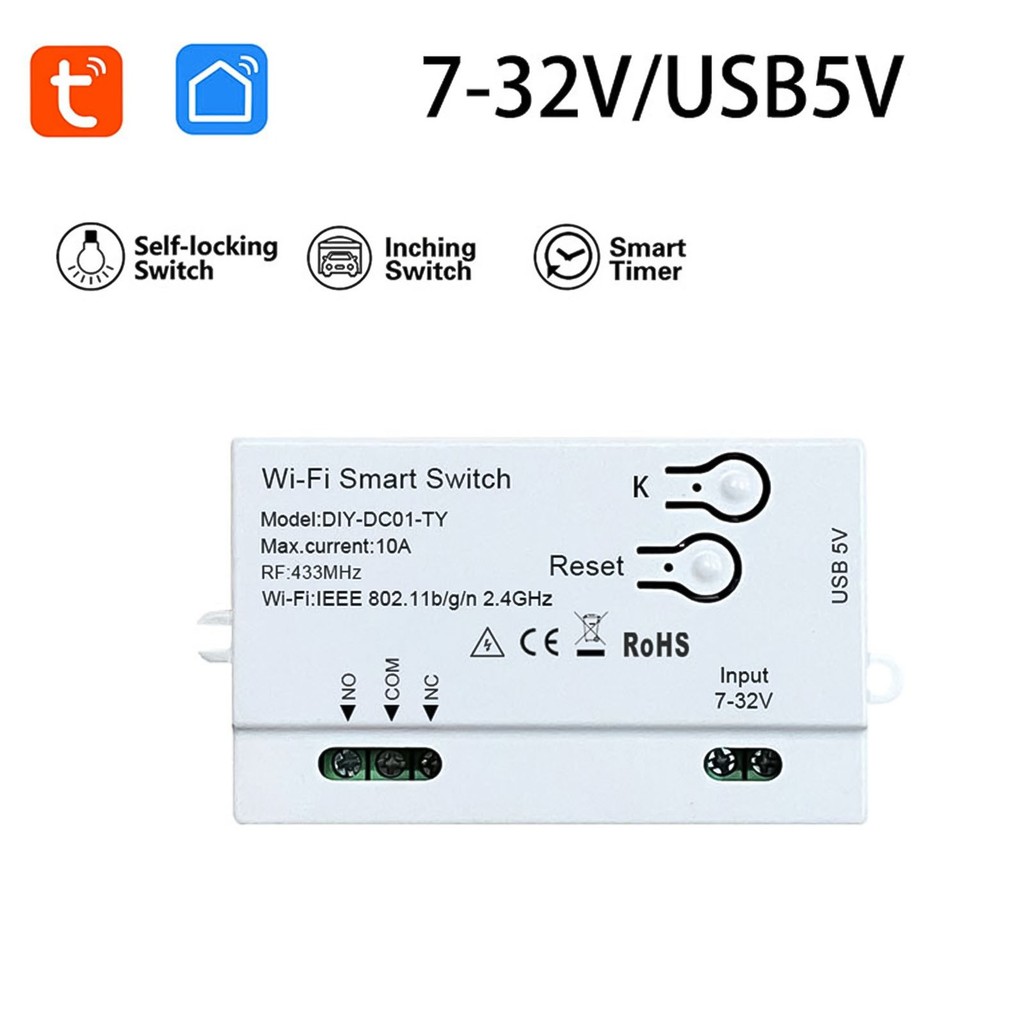 【VARSTR】Multi Control Options WiFi Smart Switch Timer for Tuya DIY 1 ...
