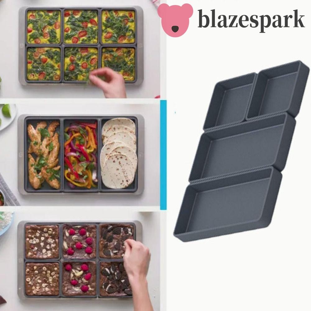 Blazespark 4 ชิ้น/เซ็ตแผ่น Pan Divider, ซิลิโคนถาดอบ Nonstick, ครัวถาดเก็บอาหารทนความร้อน ...