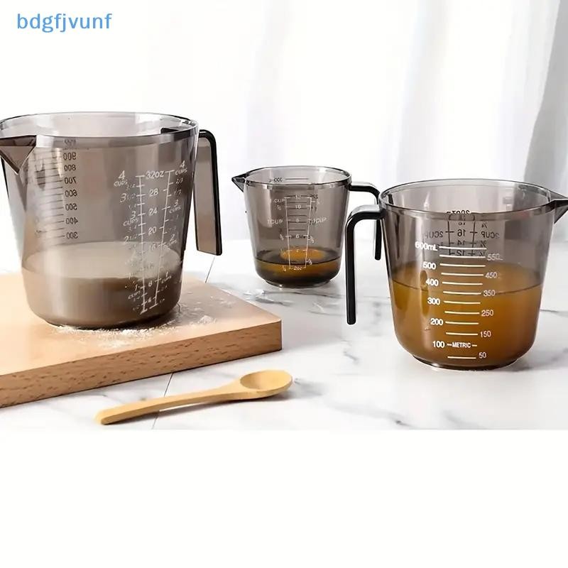 Bdgf 1 ชิ้นเบเกอรี่ Liquid ถ้วยตวง PS Scale ถ้วยพลาสติกวัดปริมาณ Beaker ครัวเบเกอรี่เครื่องมือ ...
