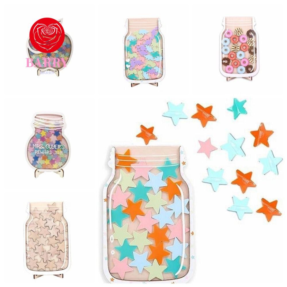 BARRY Positive Beahavior Rewards Jar, ไม้การ์ตูนเด็ก Star Reward Jars ...