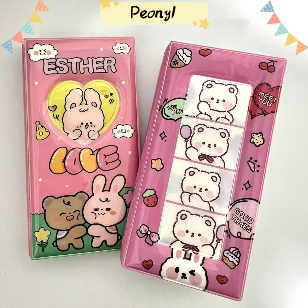 PDONY กรอบรูปดาว, การ์ตูน PVC Kpop อัลบั้ม, 40 ช่องใส่การ์ด Photocard ...