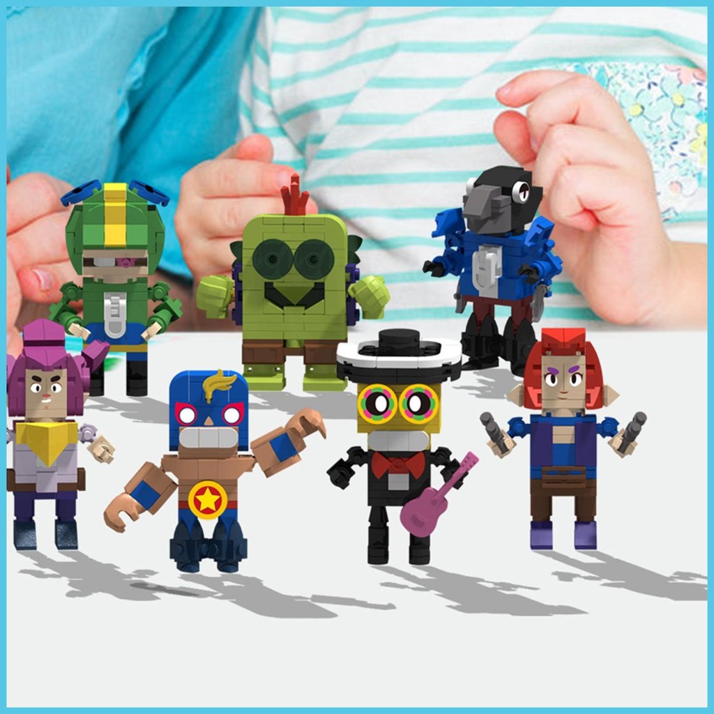 สําหรับ Brawl Stars Building Blocks ชุดเกมตัวอักษรออกแบบ Action Figure ...