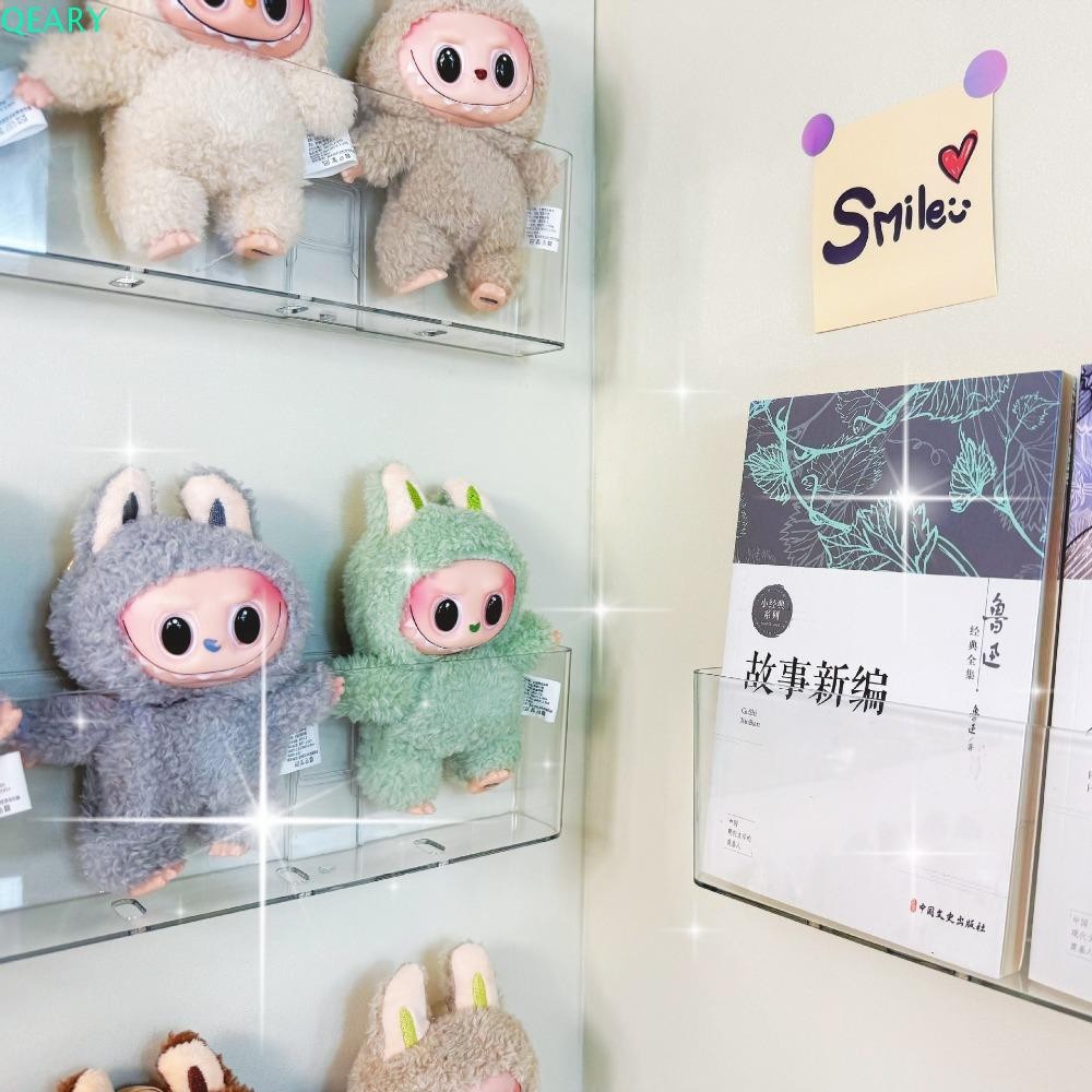 QEARY Labubu จี้กล่องแสดง, กาวติดผนัง Labubu Display Stand, Figures ...