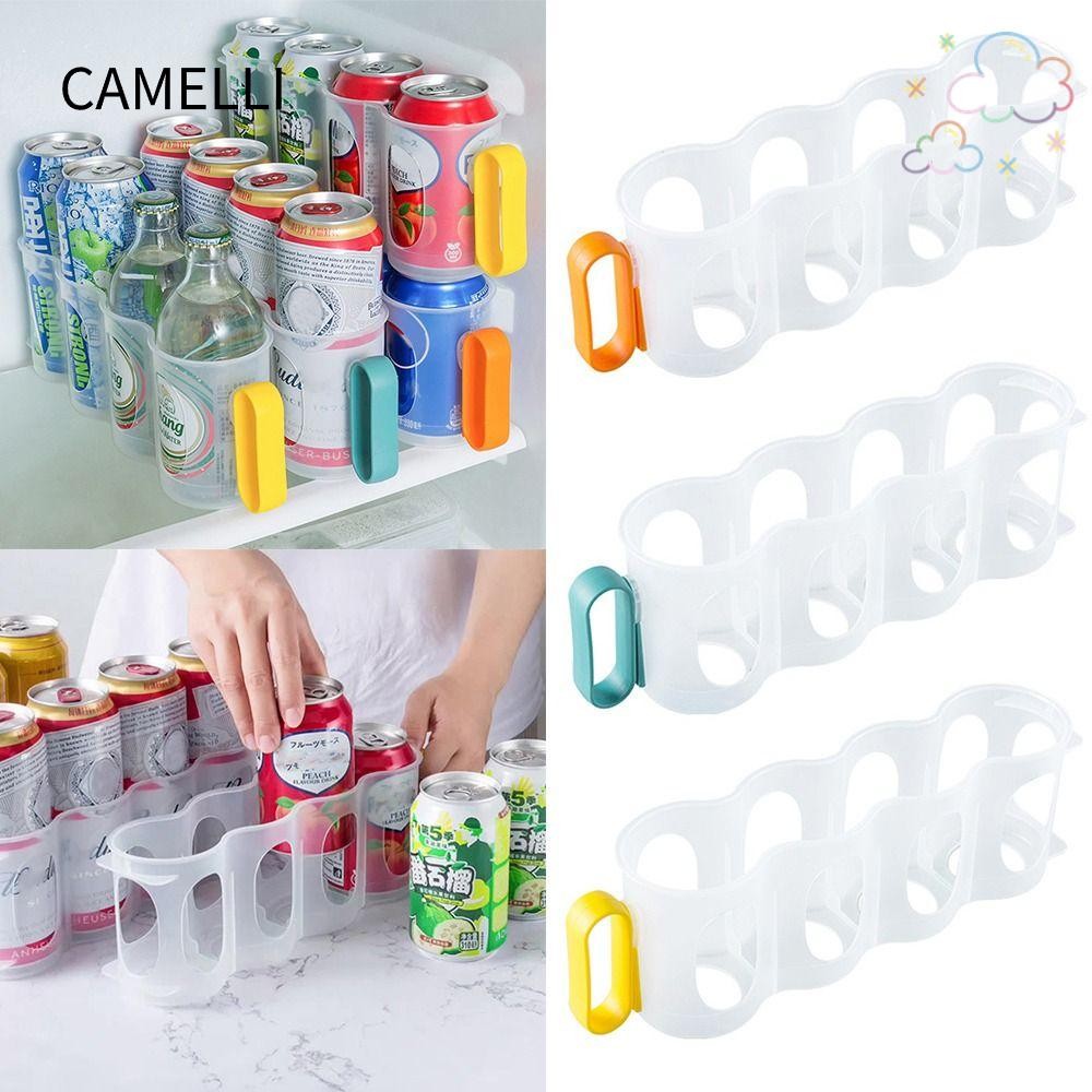 CAMELLI สามารถชั้นเก็บตู้ Anti-Fall Stacking Tidy เครื่องมืออุปกรณ์ครัว ...