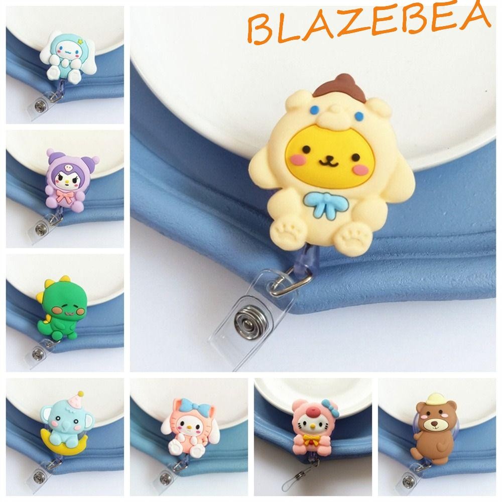 BLAZEBEA รอกป้ายพยาบาล, ป้ายชื่อ Cinnamoroll ที่ใส่ป้ายแบบพับเก็บได้, การ์ดหน้าอกน่ารักการ์ตูน ...