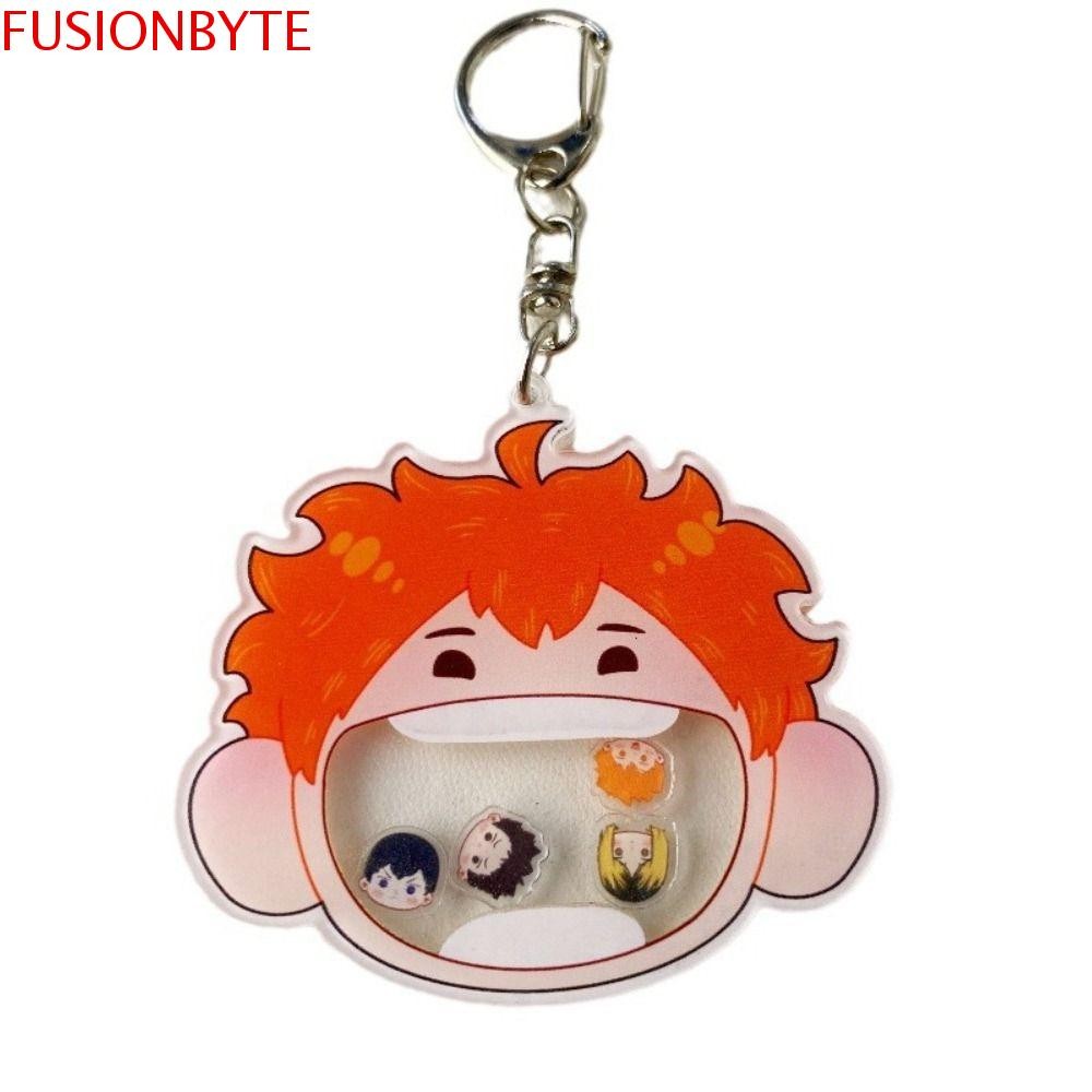 Fusionbyte Haikyuu อะนิเมะพวงกุญแจ,การ์ตูน Kawaii Shoyo Hinata พวงกุญแจ,กุญแจรถจี้ Shake พวง ...