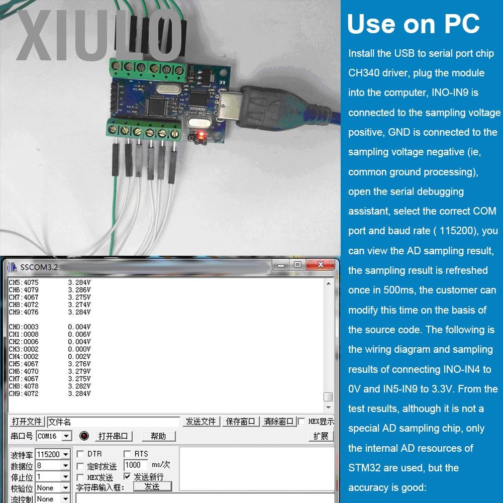 Xiulo Lazmin USB Data Acquisition ADC โมดูลอินเทอร์เฟซ 10 ช่อง 12Bit ... Xiulo Lazmin USB Data Acquisition ADC โมดูลอินเทอร์เฟซ 10 ช่อง 12Bit ...
