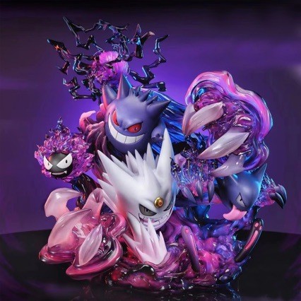 Pokémon Pokémon Fantasy House Gengar Evolution Group Heterochromatic ...