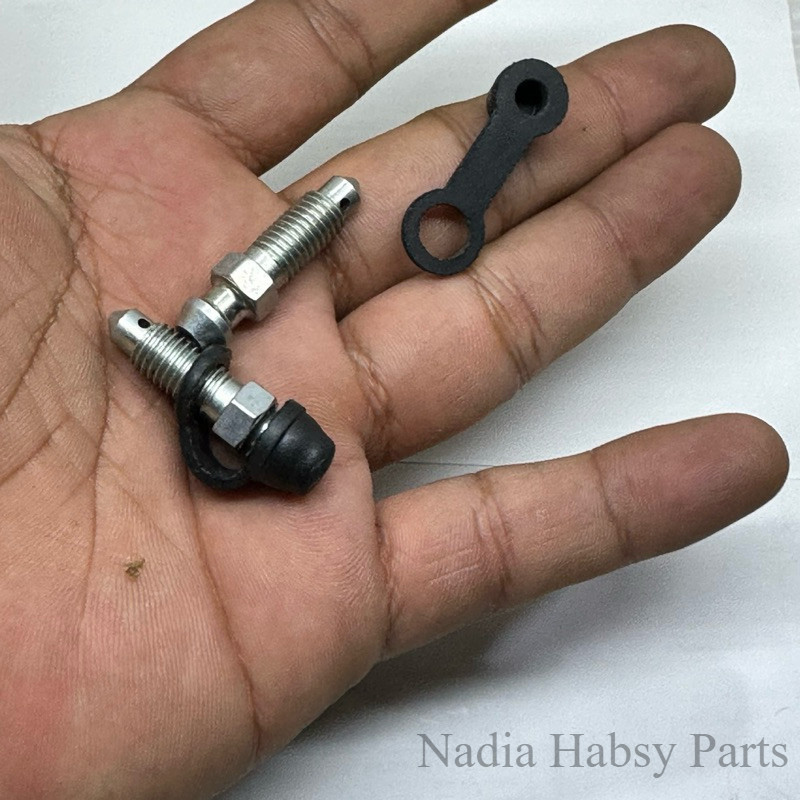 Original M7 CALIPER NEPEL BOLT universal key 8 BRAKE OIL Drain BOLT ORI ...