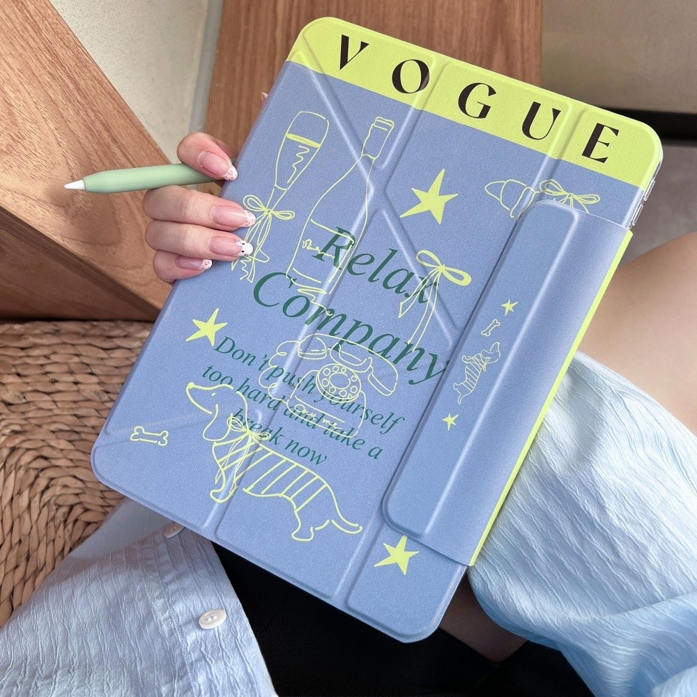 เคส iPad รุ่นใหม่ แบบพับ Y ลายการ์ตูน สำหรับ iPad Air 4/5/6/7, iPad Pro 11 (2018), iPad 10/11 ...