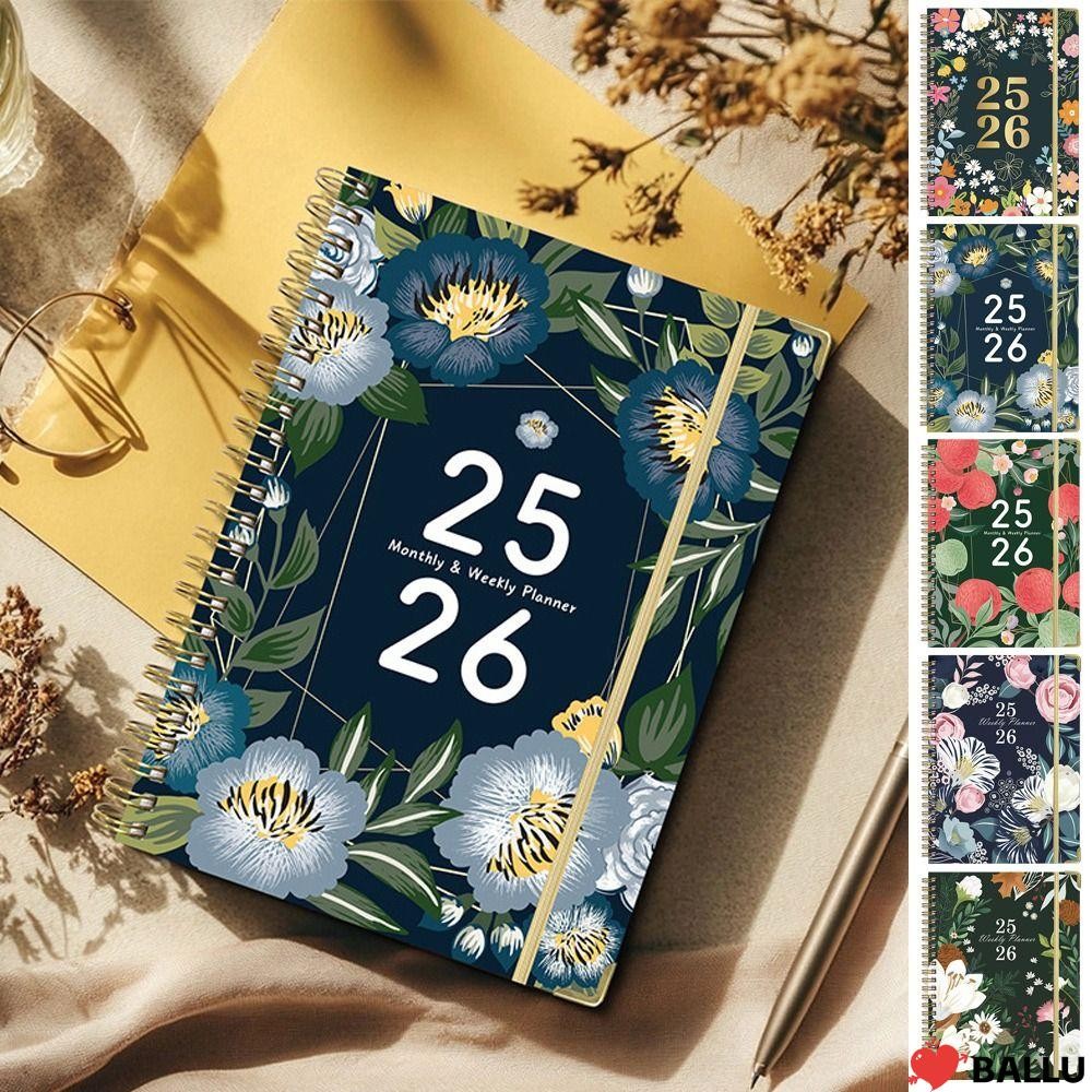 Ballu 2025-2026 Planner, JUL.2025 - JUN.2026 วางแผนวิชาการรายสัปดาห์และรายเดือน, วาระ A5 ราย ...