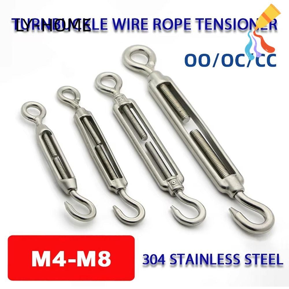 Ly 1 ชิ้นเชือกลวด Tensioner, Hooks & Eye Turnbuckle Oc Oo Cc ประเภทความตึงเครียดอุปกรณ์สาย,ปรับ ...