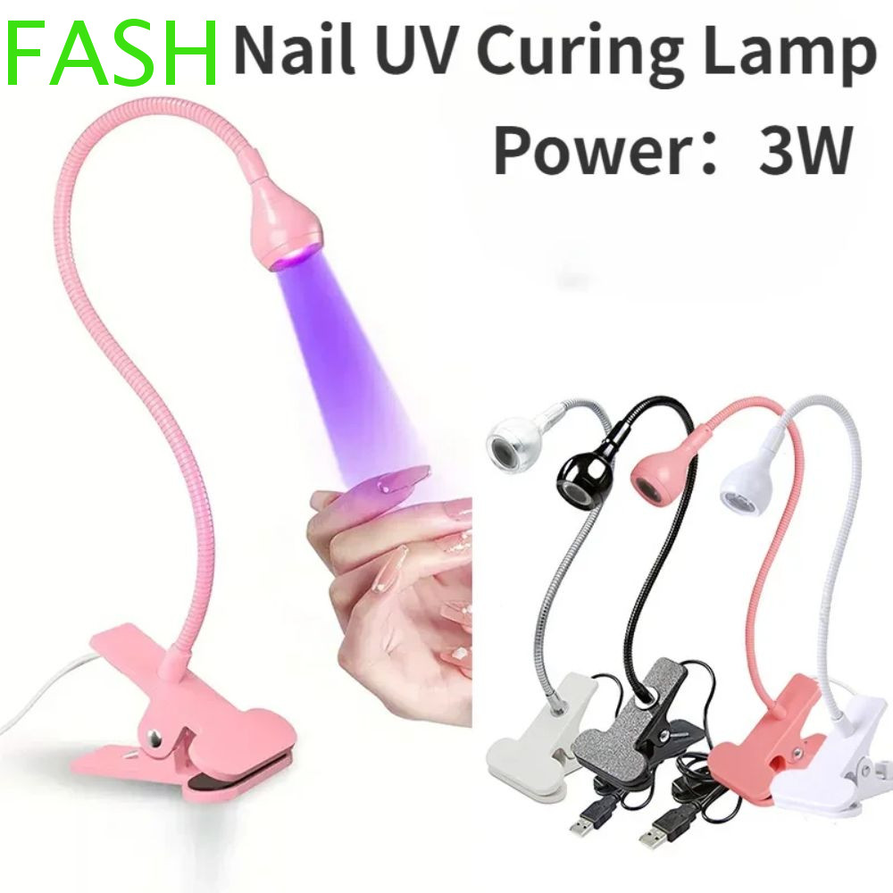 Fash ไฟเครื่องเป่าผม, Gooseneck Quick Dry UV Curing Light, Spotlight อ่านหนังสือ USB ปรับ ...