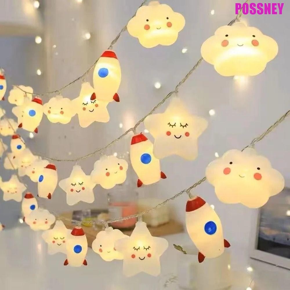 POSSNEY บรรยากาศ Light,กันน้ํา Cloud Star Rainbow LED String ไฟนางฟ้า,ไฟตกแต่งงานรื่นเริง ...