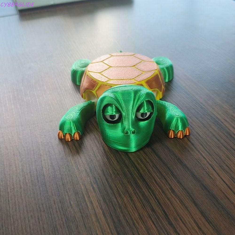 CYBERGLIDE Panicked Turtle Coaster, 3D พิมพ์ PLA เต่าถ้วย Pad Quirky ของเล่น, เต่าฉนวนกันความ ...