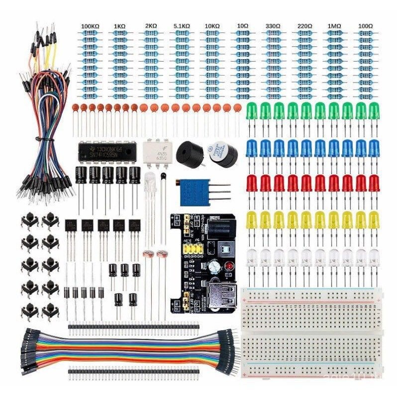 830 รู บอร์ดทดลองเหมาะสำหรับ UNO R3 ชุดส่วนประกอบ ชุดเริ่มต้นสำหรับผู้ ...