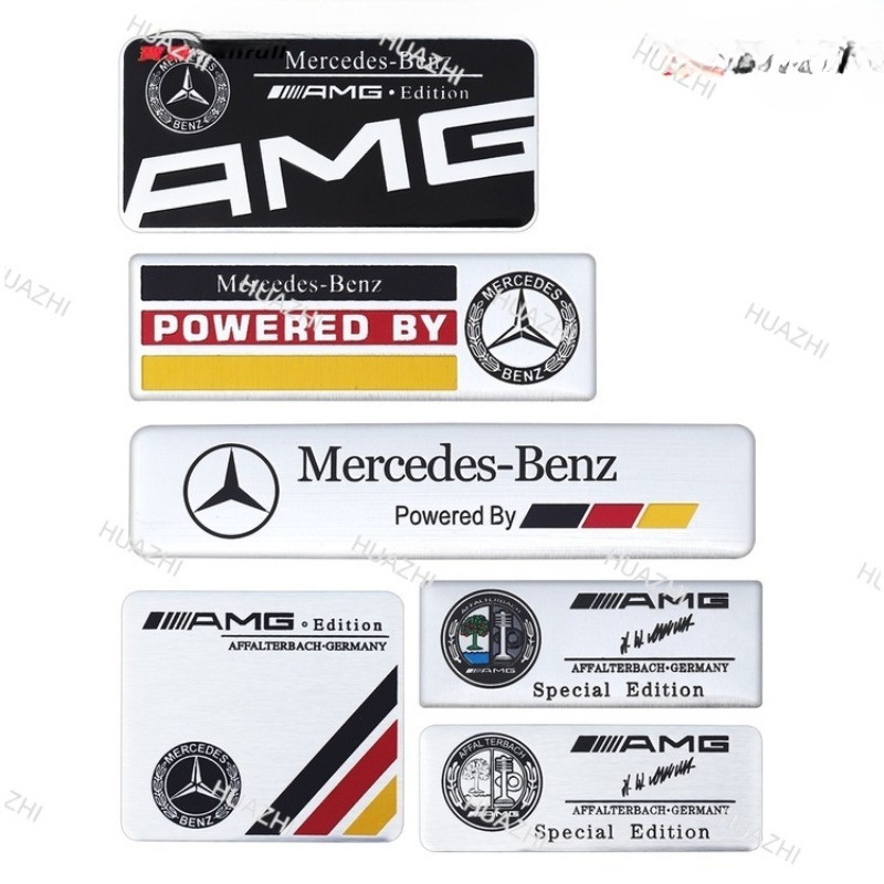 BENZ AMG Small Mark, Alloy, Tail, Tail Plate, Tailor, Tailor, Tailor ...