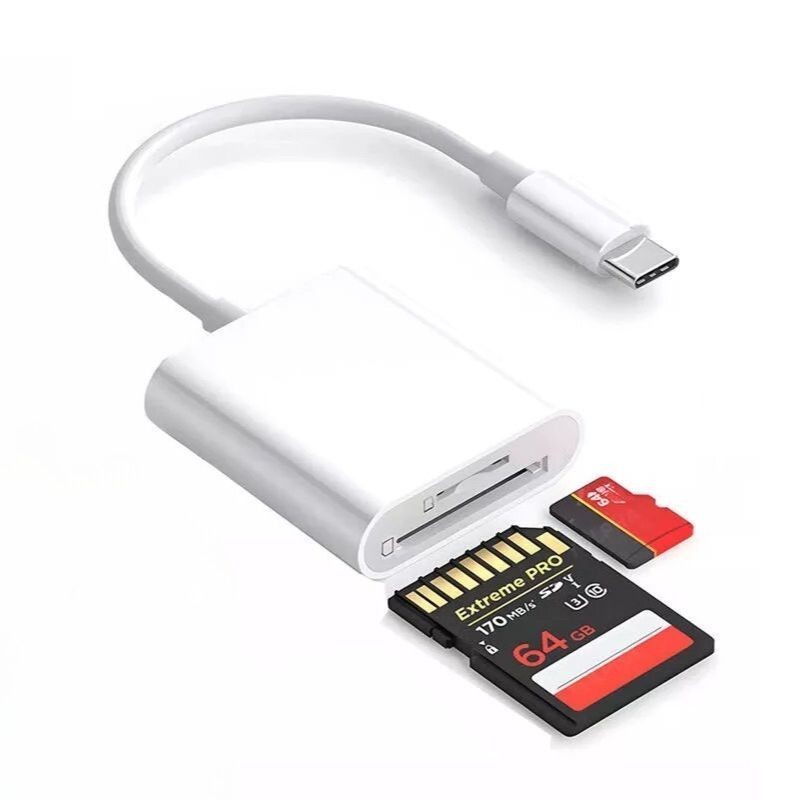 Type-C OTG Card Reader เครื่องอ่านเมมโมรี่ Type-C to SD Card / TF Card ...