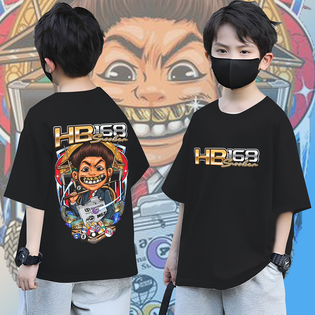 2025 สไตล์ใหม่ เสื้อยืดเด็ก แจ็คแปปโฮ X HB168 Snooker Jack Papho 8 สี ...
