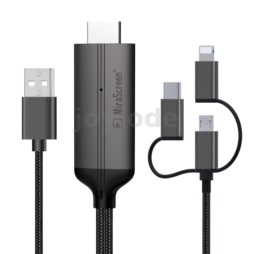 MiraScreen 3-in-1 USB to HDTV Cable 1080P HD Video Conversion Cable สาย ...