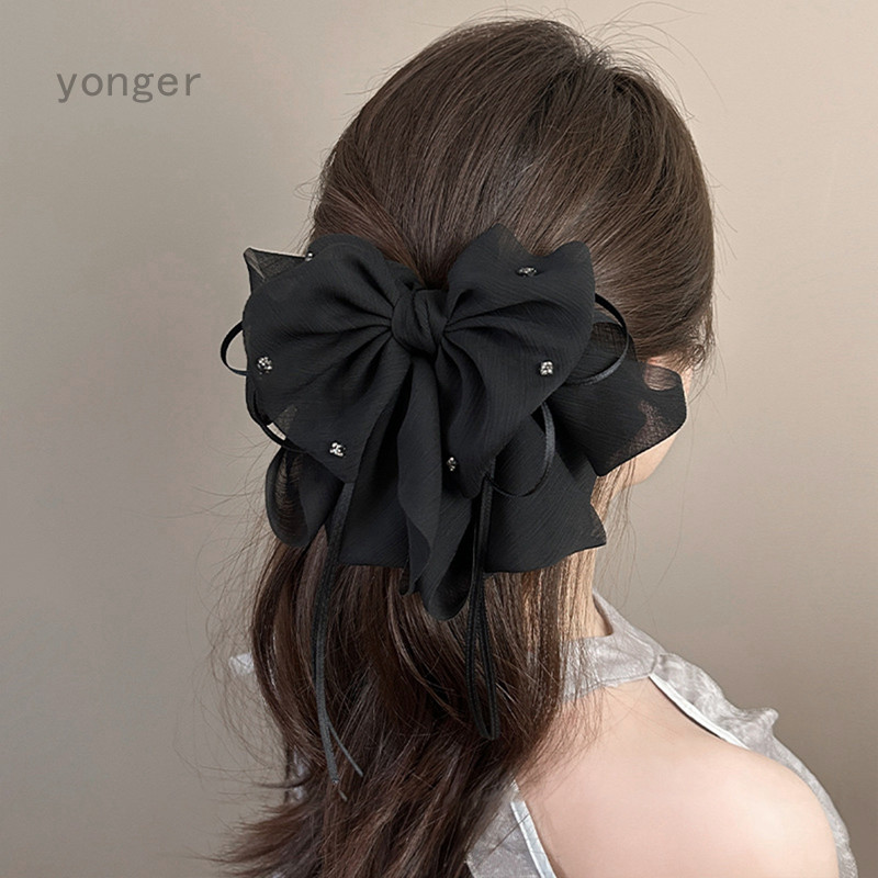 Multi-layer Bow Temperament เครื่องประดับผม High-End Back Of The Head ...