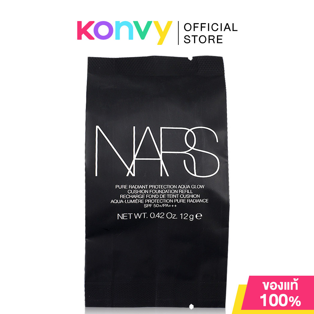 NARS Pure Radiant Protection Aqua Glow Cushion SPF50+/PA+++ 12g [Refill] นาร์ส รองพื้นคุชชั่นแบบ ...