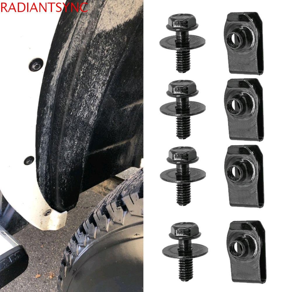 Radiantsync 5/10 ชิ้นสลักเกลียวตัวถังรถ, M6 6 มม.รถ U-nut คลิป, Universal U-clamp Self-แตะสกรู ...