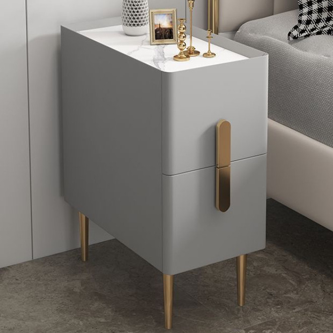 Kecil Kecil bedroom side drawer metal table | Shopee Thailand