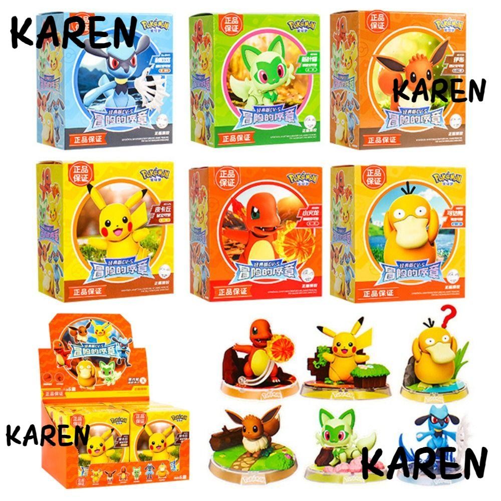 Karen Pikachu Action Figure, การ์ตูนพลาสติก Blokees รูป, Creative Eevee ...
