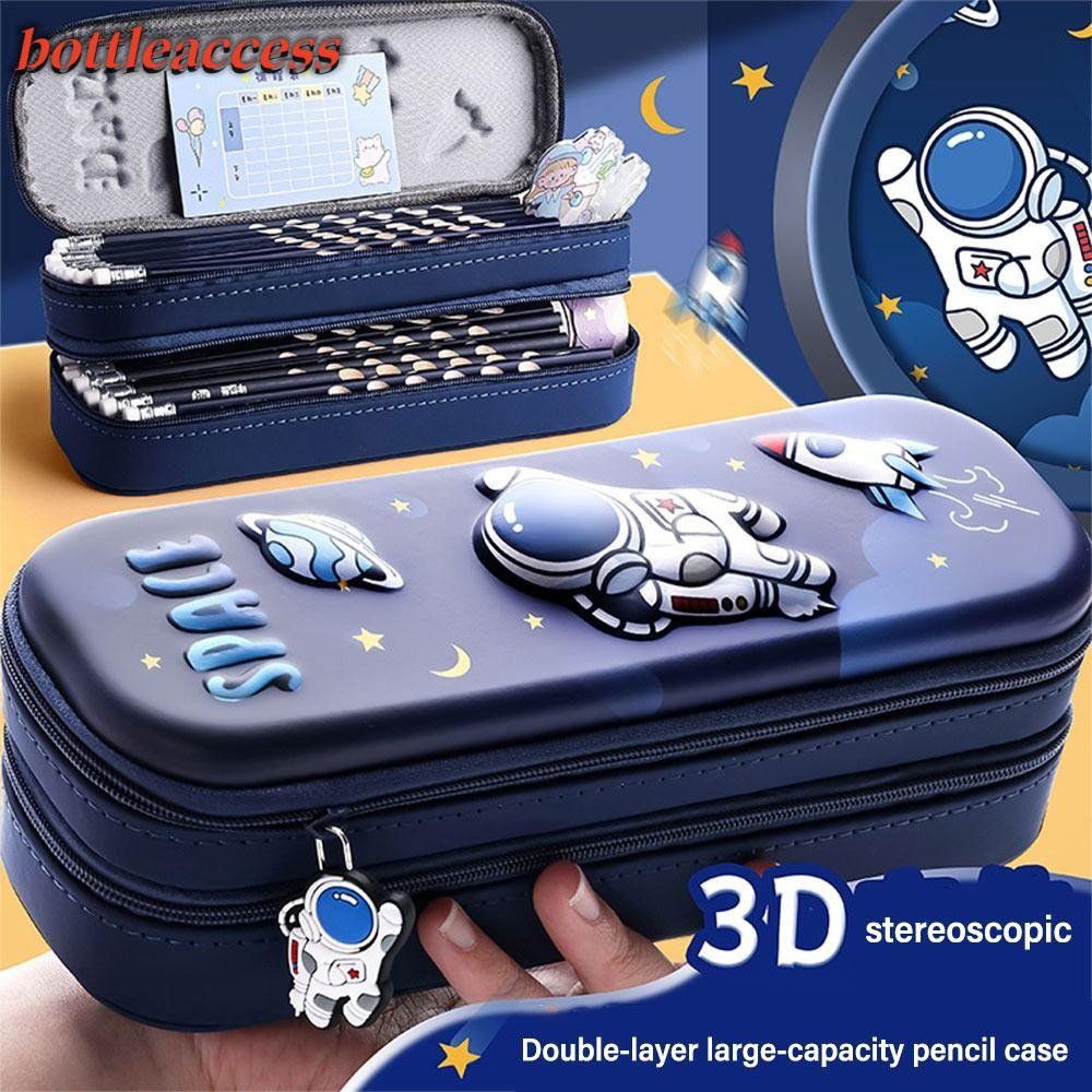 กล่องปากกา บอช ดินสอสองชั้น กล่องเครื่องเขียนความจุขนาดใหญ่ อุปกรณ์การ ...