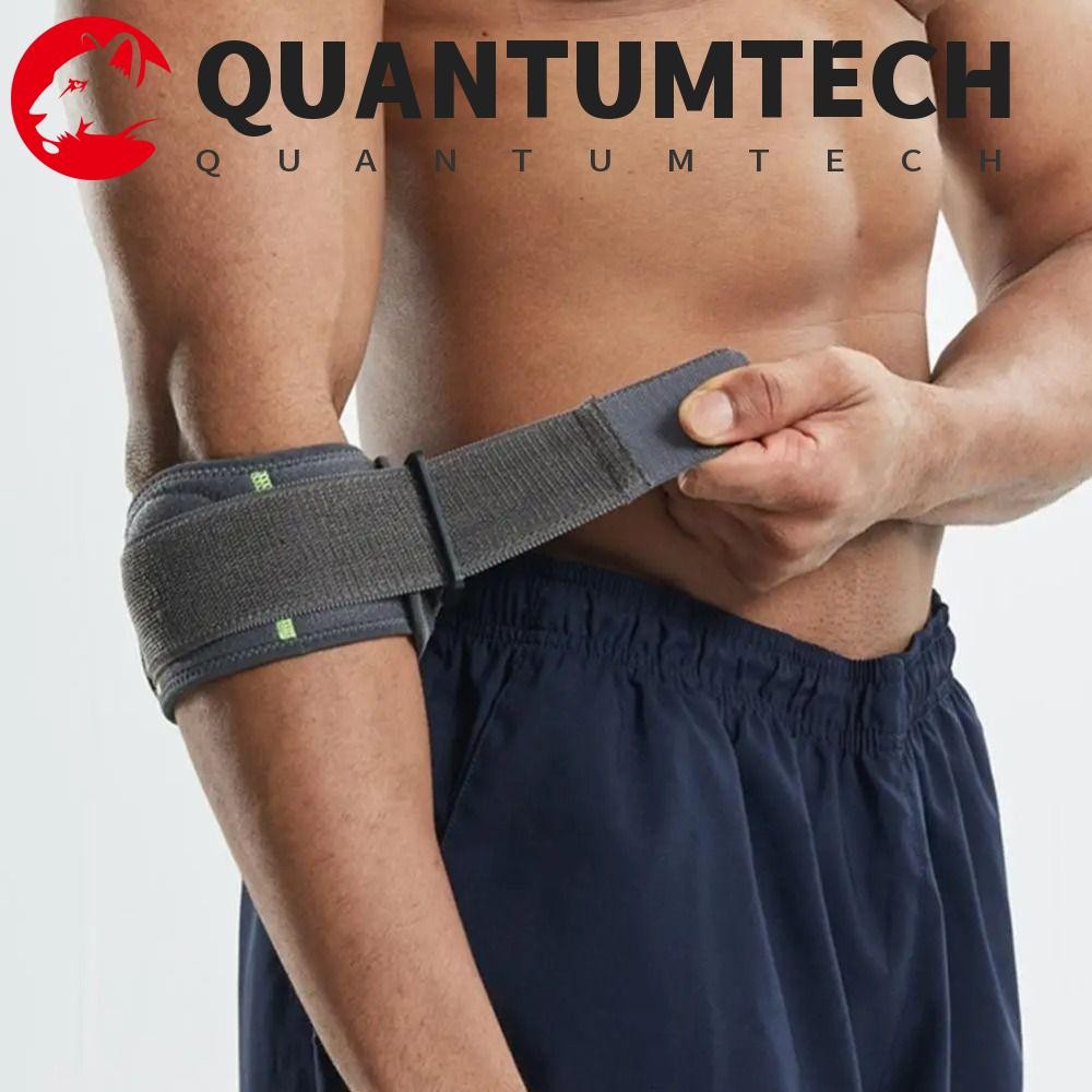 QUANTUMTECH สายรัดข้อศอก,การบีบอัดข้อศอกป้องกันข้อศอก Pads,กีฬาความปลอดภัย Breathable สนับสนุน ...