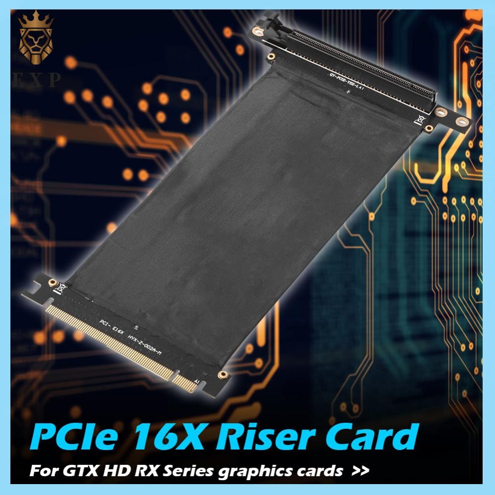 [explosion1.th] PCIe 3.0 16X Extension Cable 90 องศา PCI-E 16X ถึง 16X การ์ดไรเซอร์แบบยืดหยุ่น ...
